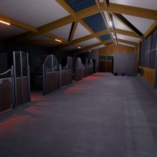 Horse Stable With Paddocks v1.1 FS22 Mod | Farming Simulator 22 Mod