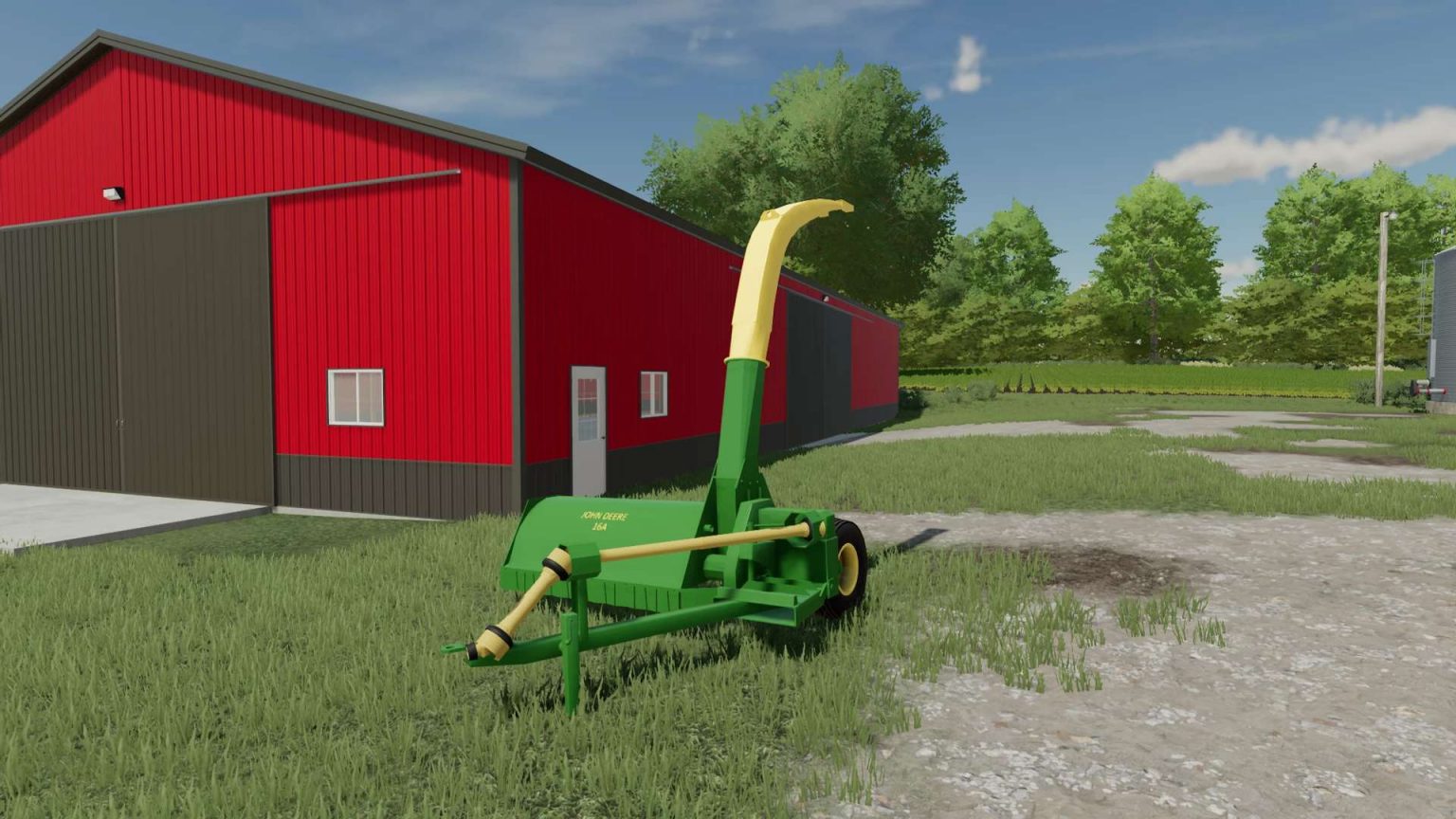John Deere 16A Flail Chopper v1.0 FS22 Mod | Farming Simulator 22 Mod