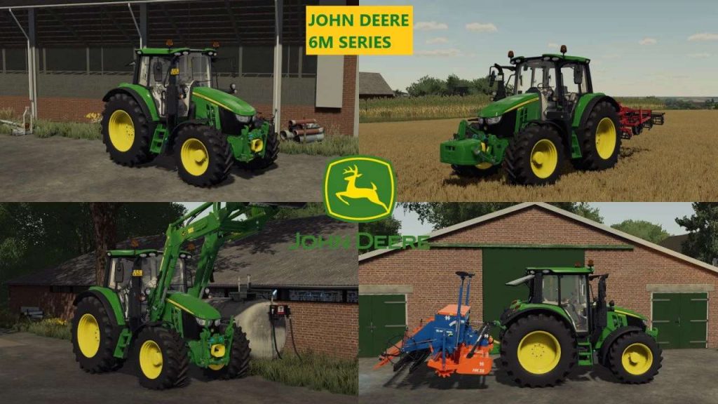 John Deere 6M Series v1.0 FS22 Mod | Farming Simulator 22 Mod