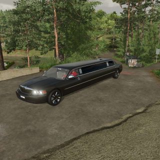 Lincoln Town Car Limousine v1.0 FS22 Mod | Farming Simulator 22 Mod