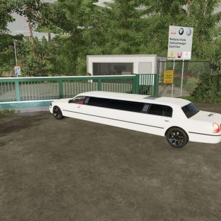 Lincoln Town Car Limousine v1.0 FS22 Mod | Farming Simulator 22 Mod