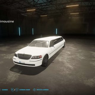 Lincoln Town Car Limousine v1.0 FS22 Mod | Farming Simulator 22 Mod