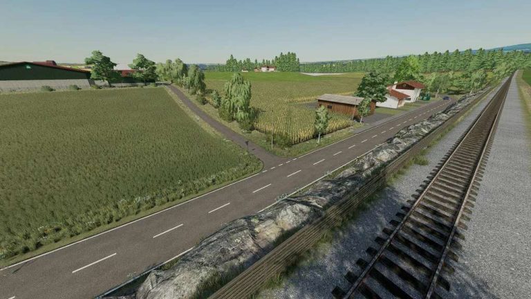 Mill Landscape Midland v1.0 FS22 Mod | Farming Simulator 22 Mod