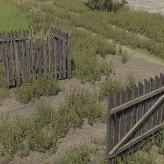 Old Fence And Gate v1.0 FS22 Mod | Farming Simulator 22 Mod