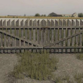 Old Fence And Gate v1.0 FS22 Mod | Farming Simulator 22 Mod