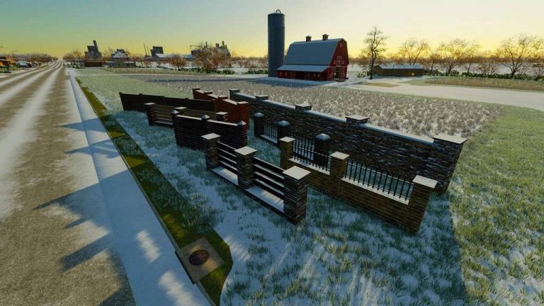 Pack Of Fences v1.0 FS22 Mod | Farming Simulator 22 Mod