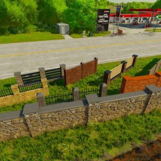 Pack Of Fences v1.0 FS22 Mod | Farming Simulator 22 Mod
