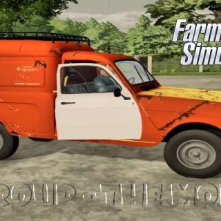 RENAULT 4 F4 OLD v1.0 FS22 Mod | Farming Simulator 22 Mod