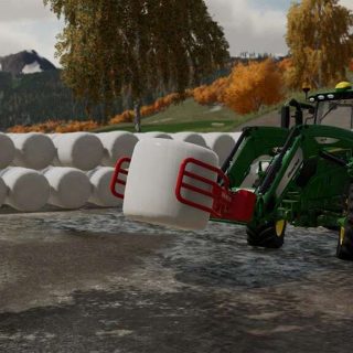 Rounder Wrapped Round Bales v1.0 FS22 Mod | Farming Simulator 22 Mod