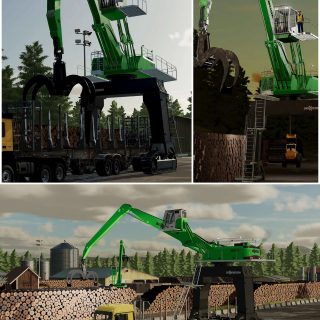Sennebogen 850e Gantry Log Unloader v1.0 FS22 Mod | Farming Simulator ...