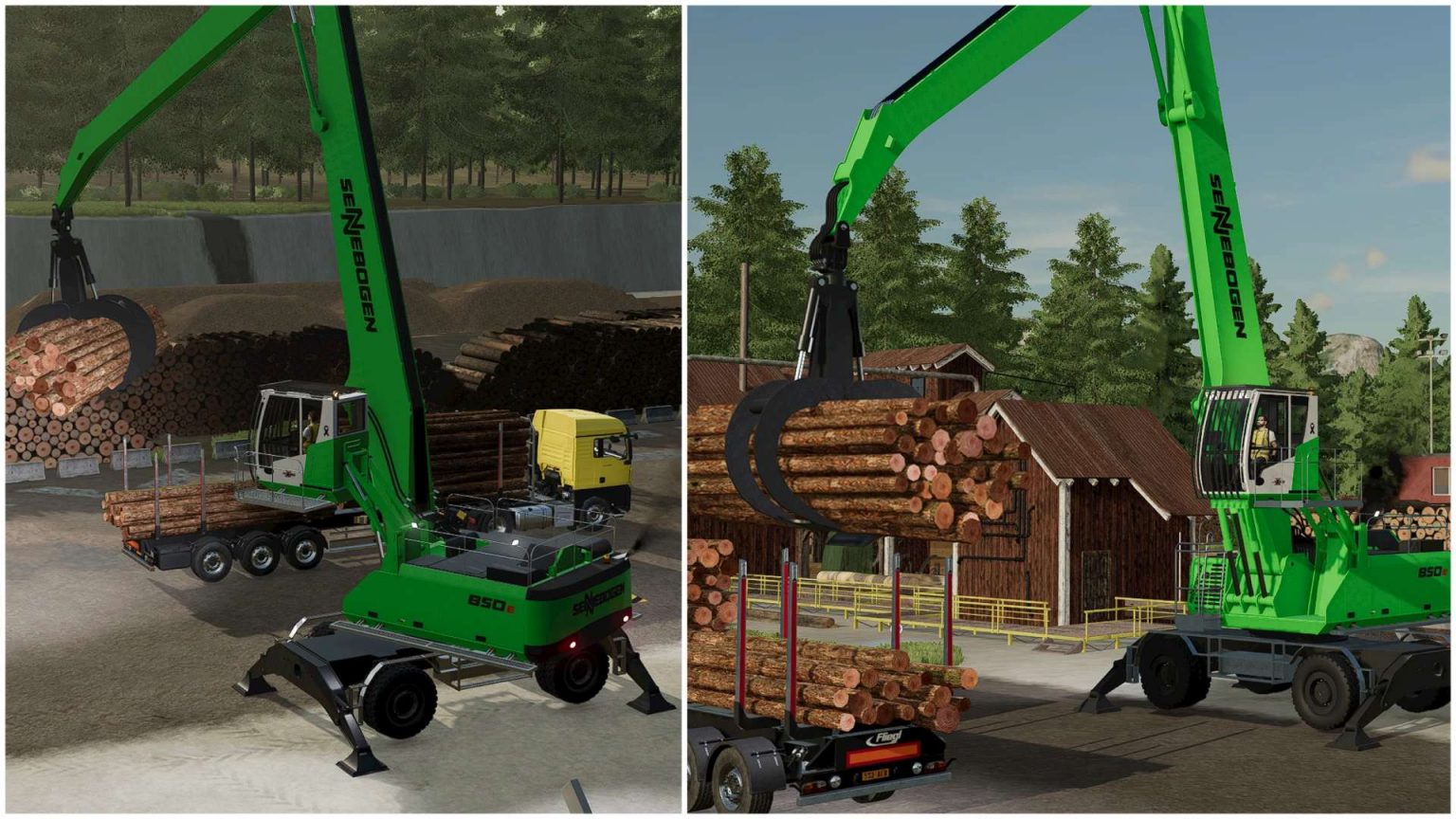Sennebogen 850e Mobile v1.0 FS22 Mod | Farming Simulator 22 Mod