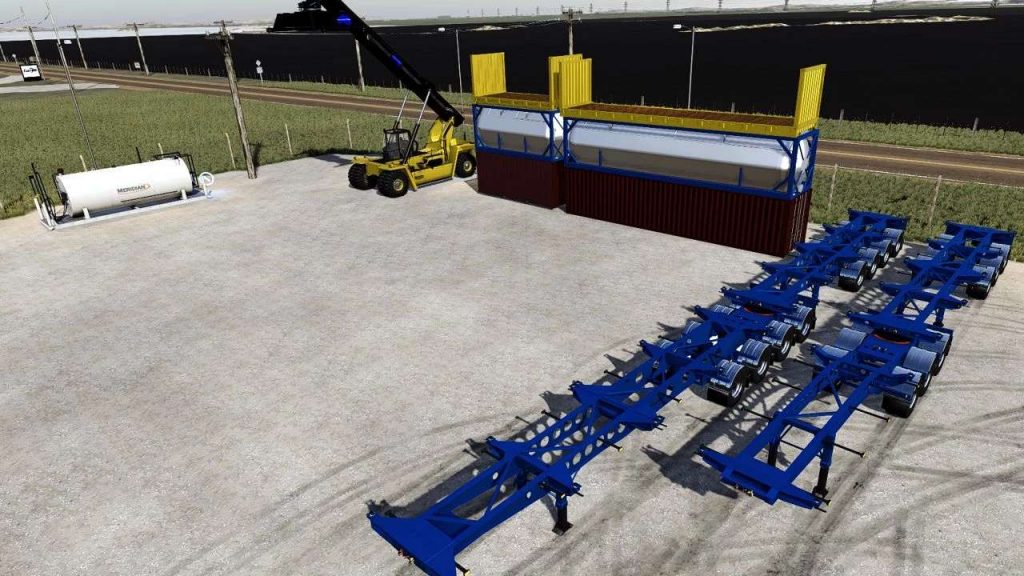 Shipping Containers v1.0 FS22 Mod | Farming Simulator 22 Mod