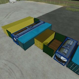 Shipping Containers v1.0 FS22 Mod | Farming Simulator 22 Mod