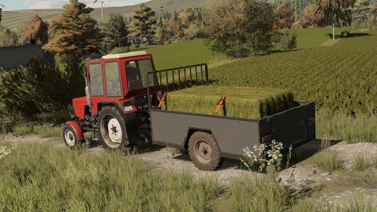 Two Wheel Trailer v1.0 FS22 Mod | Farming Simulator 22 Mod