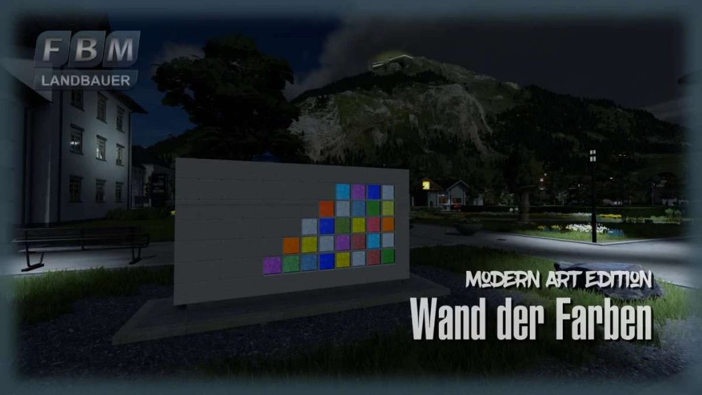 Wall Of Colors v1.0 FS22 Mod | Farming Simulator 22 Mod