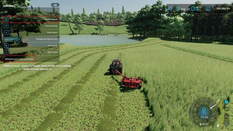Work Mode Toggle v1.0 FS22 Mod | Farming Simulator 22 Mod