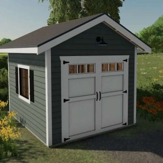 American Garden Shed v1.0 FS22 Mod | Farming Simulator 22 Mod