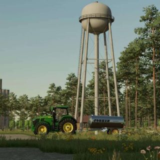 American Water Tower v1.0 FS22 Mod | Farming Simulator 22 Mod