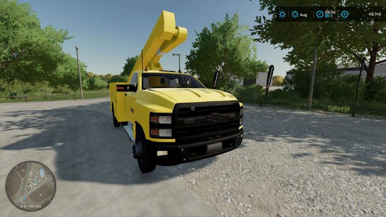 Chevy bucket truck v1.0 FS22 Mod | Farming Simulator 22 Mod