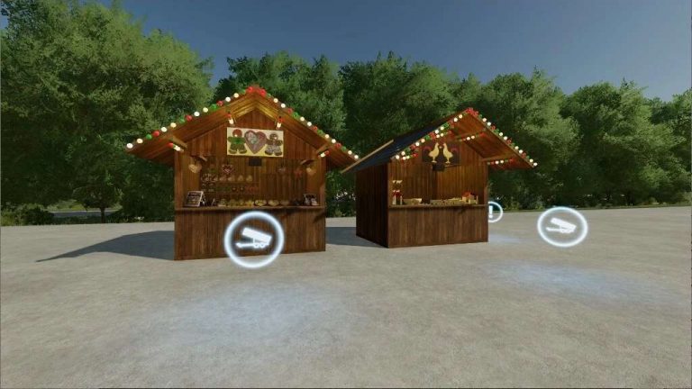 Christmas Market v1.0 FS22 Mod | Farming Simulator 22 Mod