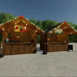 Christmas Market v1.0 FS22 Mod | Farming Simulator 22 Mod