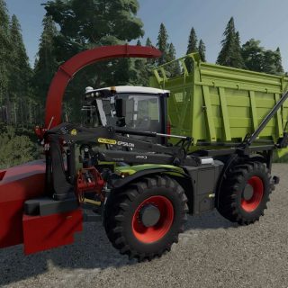 Claas Xerion Wood Crusher v1.0 FS22 Mod | Farming Simulator 22 Mod