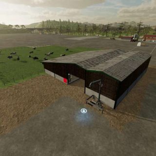 Cow Barn With Pasture v1.0 FS22 Mod | Farming Simulator 22 Mod