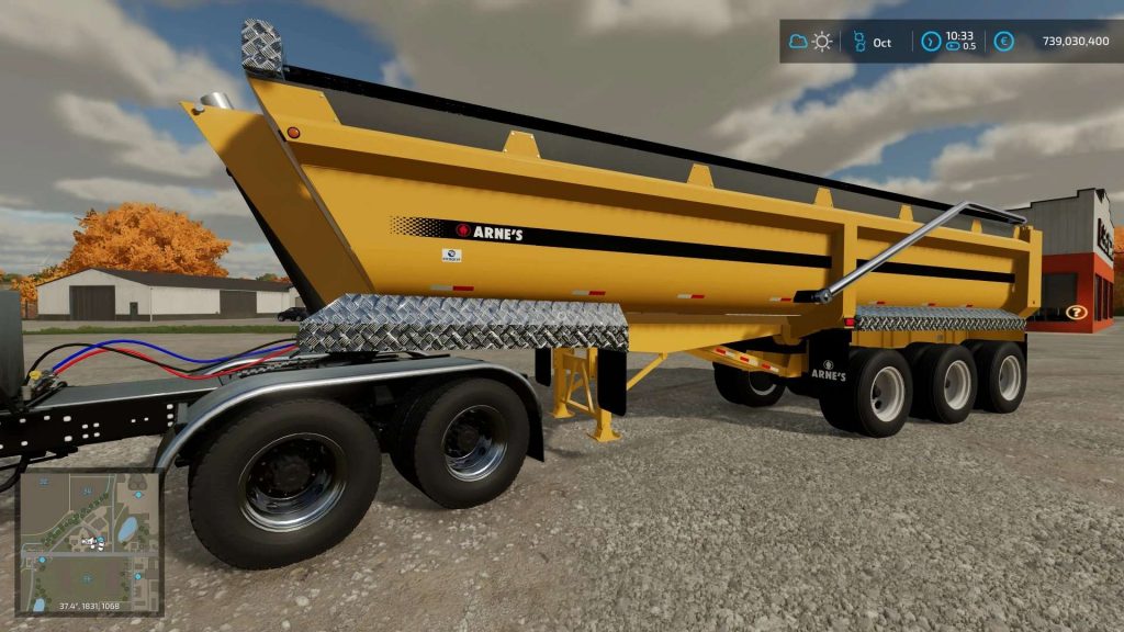 End Dump Trailers v1.0 FS22 Mod | Farming Simulator 22 Mod