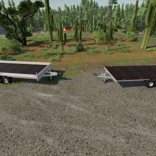 EU Platform Trailer 5x2m v1.0 FS22 Mod | Farming Simulator 22 Mod