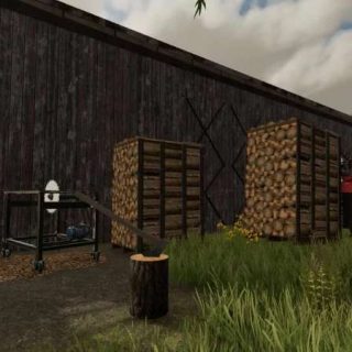 Firewood Production v1.0 FS22 Mod | Farming Simulator 22 Mod