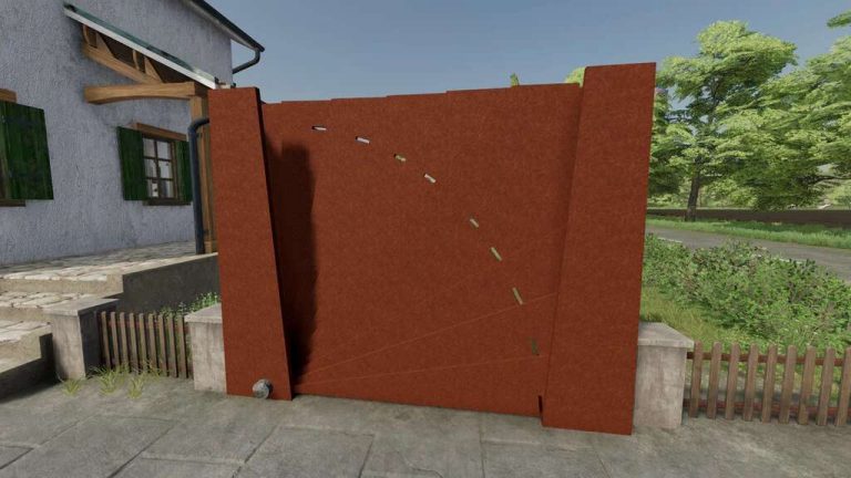 Folding Fan Gate v1.0 FS22 Mod | Farming Simulator 22 Mod