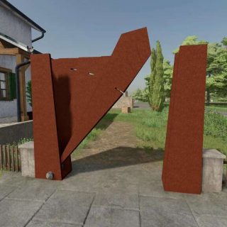 Folding Fan Gate v1.0 FS22 Mod | Farming Simulator 22 Mod
