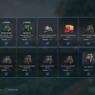 Full Mod List ModPack By Stevie FS22 Mod | Farming Simulator 22 Mod