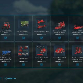 Full Mod List ModPack By Stevie FS22 Mod | Farming Simulator 22 Mod