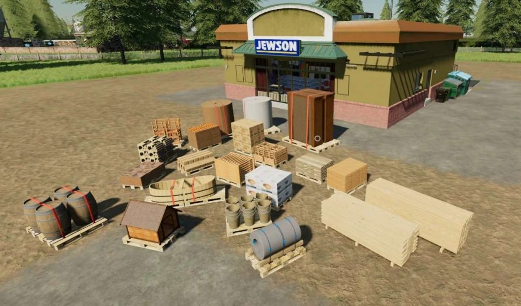 HARDWARE Market Sell Point v1.0 FS22 Mod | Farming Simulator 22 Mod
