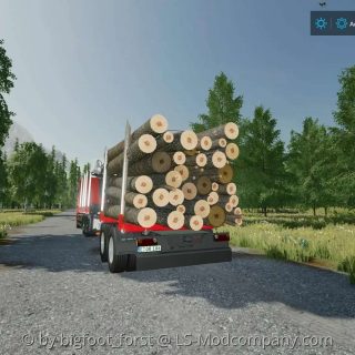 Wood Trailer v1.0 FS22 Mod | Farming Simulator 22 Mod