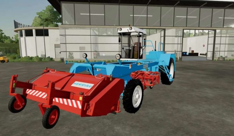 Herriau AM6 and weeder v1.0 FS22 Mod | Farming Simulator 22 Mod