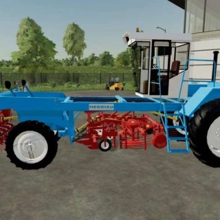 Herriau AM6 and weeder v1.0 FS22 Mod | Farming Simulator 22 Mod