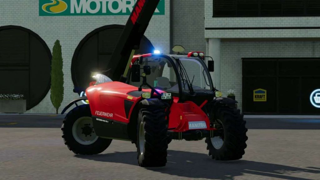 Manitou 840 Fire Department v1.5 FS22 Mod | Farming Simulator 22 Mod
