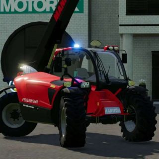 Manitou 840 Fire Department v1.5 FS22 Mod | Farming Simulator 22 Mod