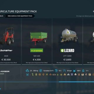 Mini Agriculture Equipment Pack v1.0.0.8 FS22 Mod | Farming Simulator ...