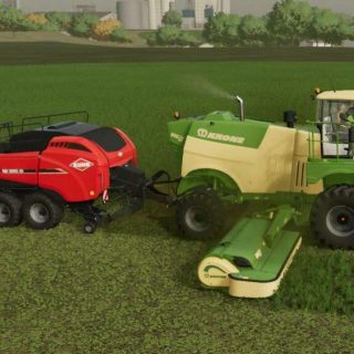 Mower And Wrapper With Hitch v1.0 FS22 Mod | Farming Simulator 22 Mod