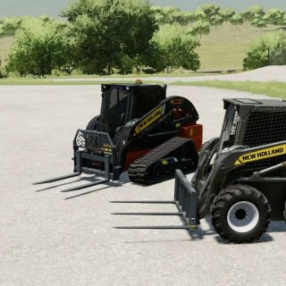Pack Skid Steer Loader New Holland v1.0 FS22 Mod | Farming Simulator 22 Mod