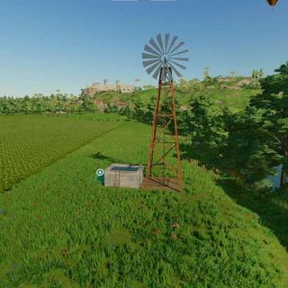 Pumping Wind Turbine v1.0 FS22 Mod | Farming Simulator 22 Mod