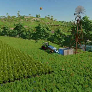 Pumping Wind Turbine v1.0 FS22 Mod | Farming Simulator 22 Mod