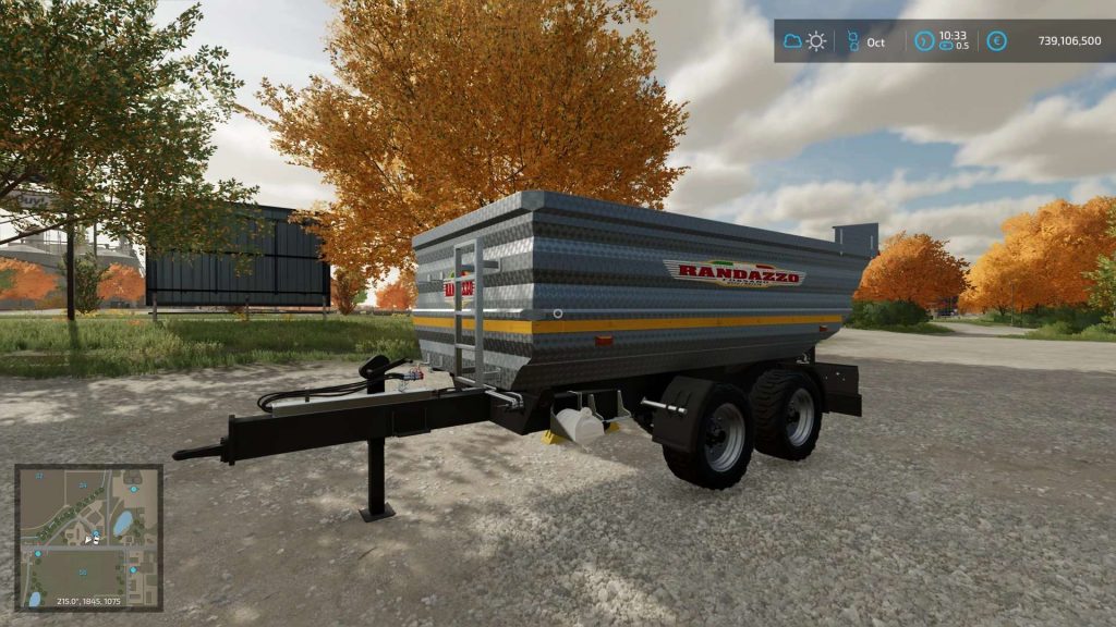 Randazzo TANDEM Grape Trailer 2 axles v1.0 FS22 Mod | Farming Simulator ...