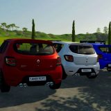 Renault Sandero RS v1.1 FS22 Mod | Farming Simulator 22 Mod