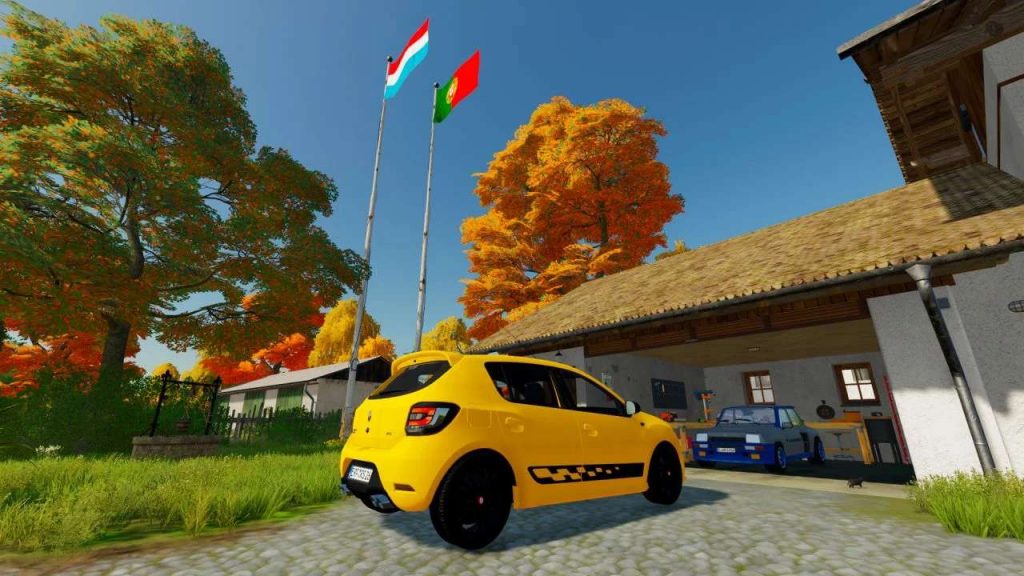 Renault Sandero RS v1.2 FS22 Mod | Farming Simulator 22 Mod