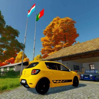 Renault Sandero RS v1.2 FS22 Mod | Farming Simulator 22 Mod