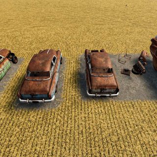 Rusty Cars Collection For Decoration V1.0 FS22 Mod | Farming Simulator ...